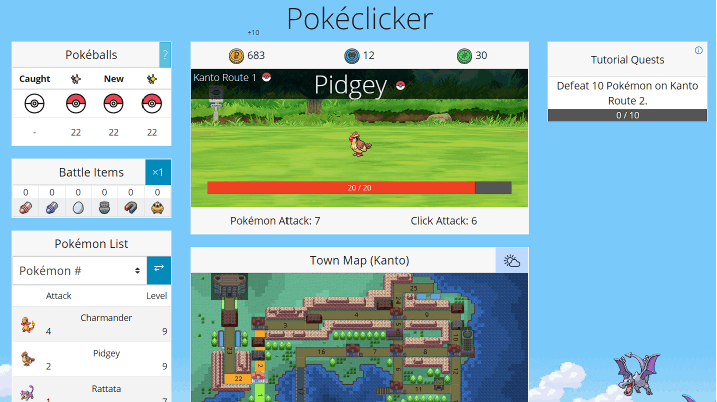 Pokemon Clicker - Play Free Online | Spatial