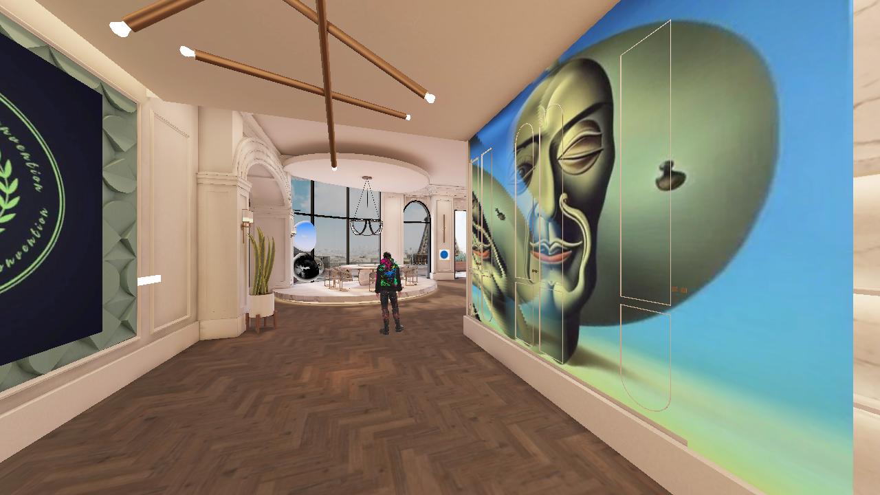 Art by Kris Toumazo NFT Paris penthouse | Spatial