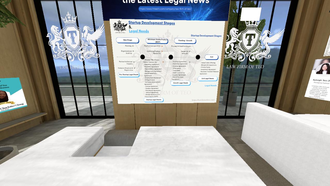 Law Firm of Teo's virtual Metaverse Spatial office | Spatial