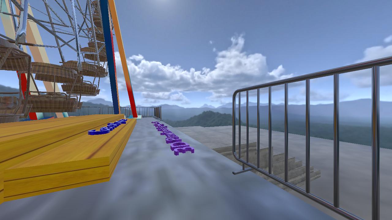 Ferris wheel powered by pinwheels (rideable) | Spatial